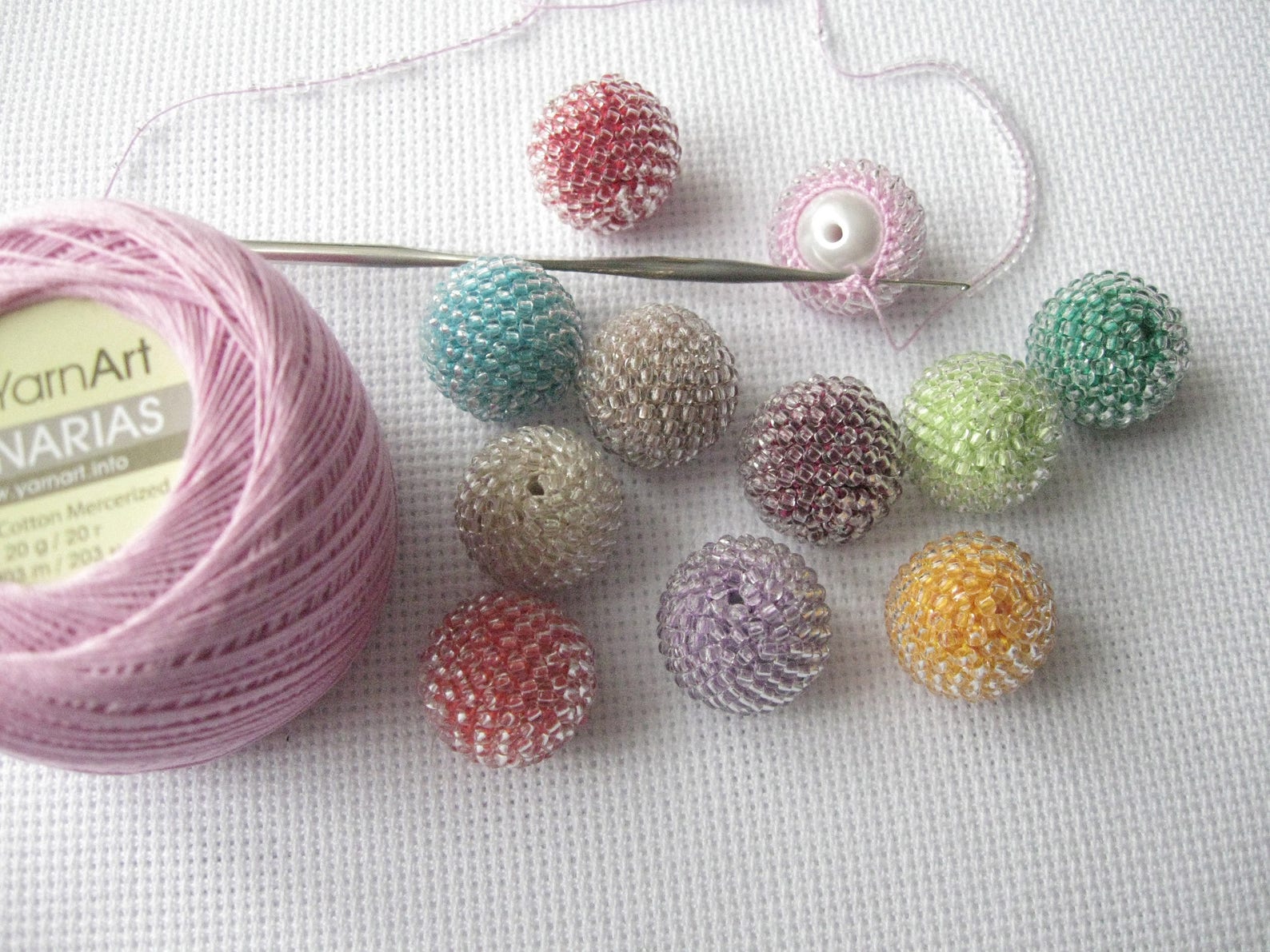 Handmade Beaded Balls Beaded Sphere Material for Handmade - Etsy