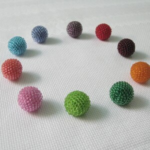 Handmade Beaded Balls, Beaded Sphere, Material for Handmade, Decorative ...