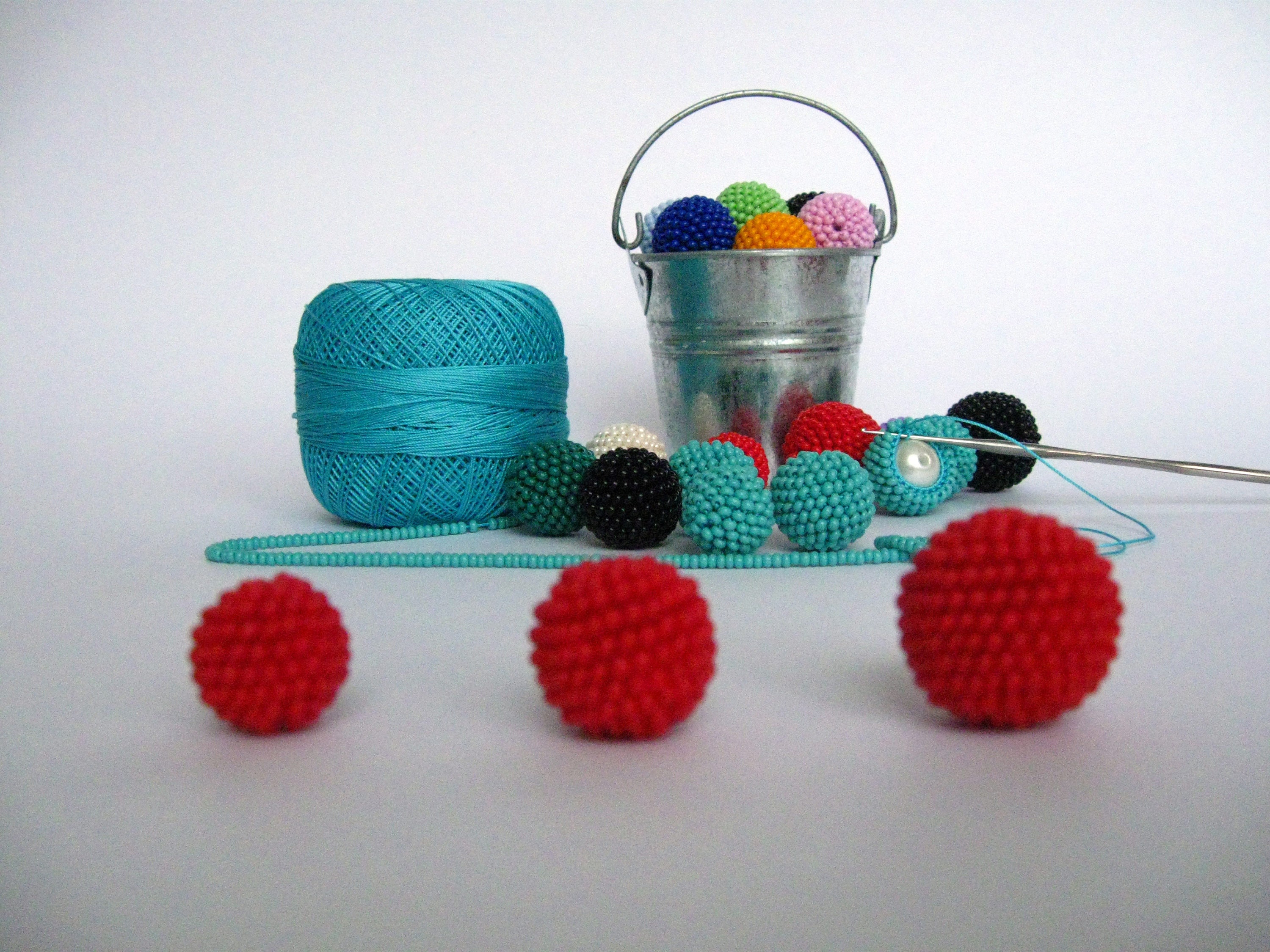 Handmade Beaded Balls Beaded Sphere Material for Handmade - Etsy