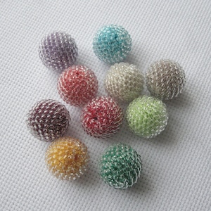 Handmade Beaded Balls, Beaded Sphere, Material for Handmade, Decorative ...