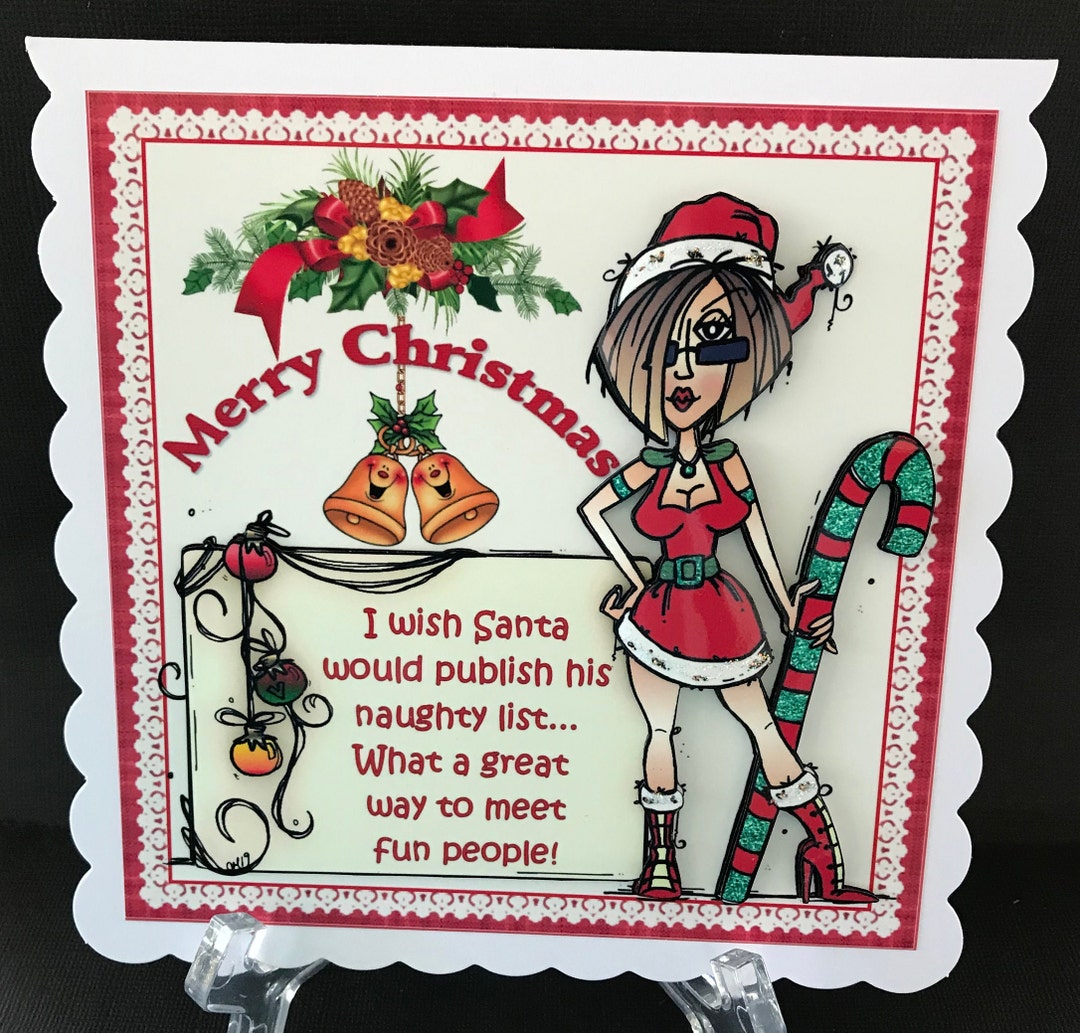Funny Humorous Friend Friendship Handmade 3D Christmas Card - Etsy ...
