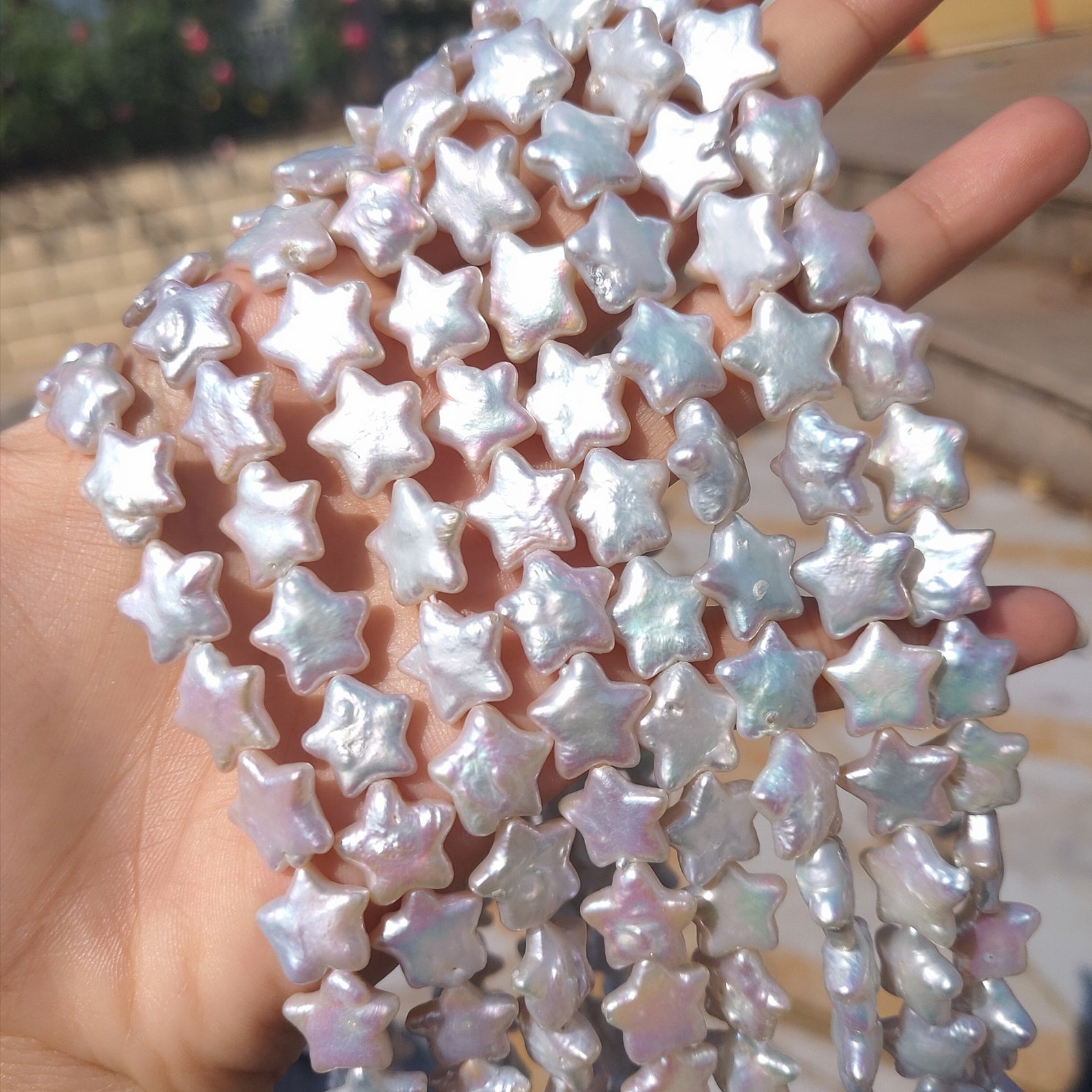 Genuine Freshwater Baroque Star Pearl Beads, Star Baroque Pearl Beads ...