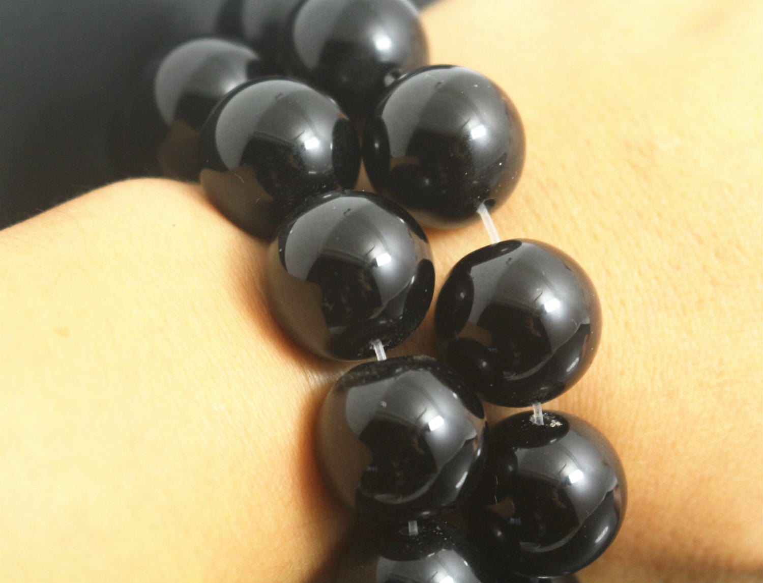 Natural Black Onyx Beads 6mm 8mm 10mm 12mm 14mm 16mm 18mm 20mm | Etsy