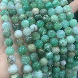 Natural Chrysoprase Beads-4mm 6mm 8mm 10mm Australian Green ...