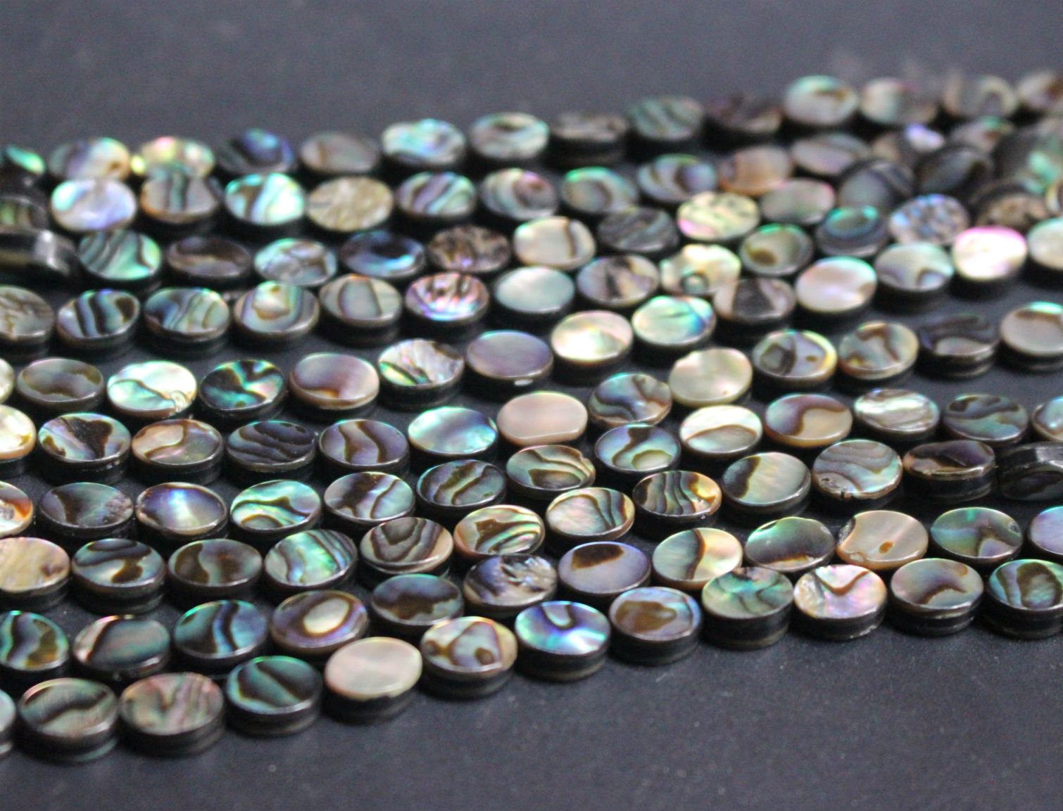 Natural Abalone Black Shell Oval Shape Beads Wholesale.15 - Etsy
