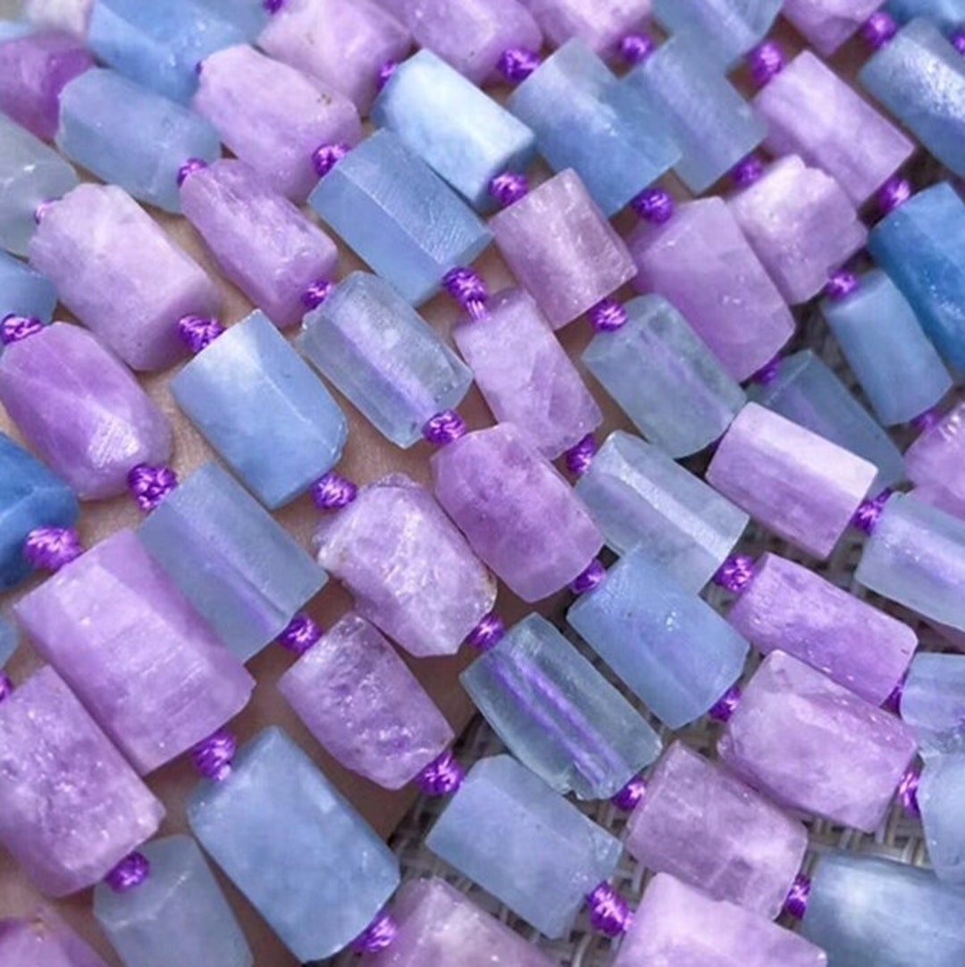 Natural Purple Morganite Faceted Cylinder Beads,dream Morganite Faceted ...