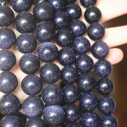 Blue Sandstone Beads 4mm 6mm 8mm 10mm 12mm Sand Blue Gemstone - Etsy