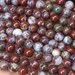 Natural Red Lightning Agate Beads 8mm 10mm Smooth and Round Beads,15 ...