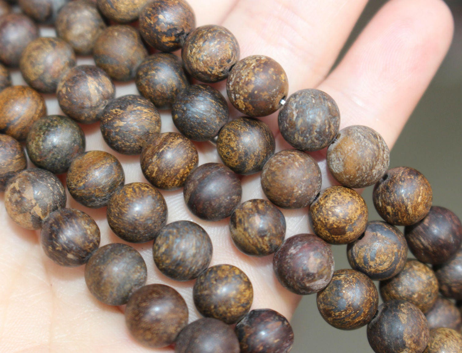 Natural Frosted Bronzite Beads Matte Round Bronzite Beads 4mm | Etsy