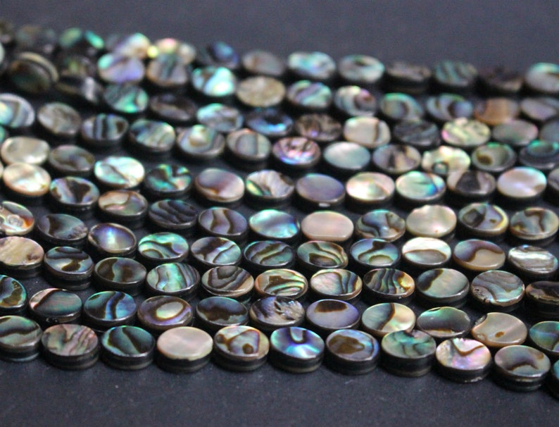 Natural Abalone Black Shell Oval Shape Beads Wholesale.15 - Etsy