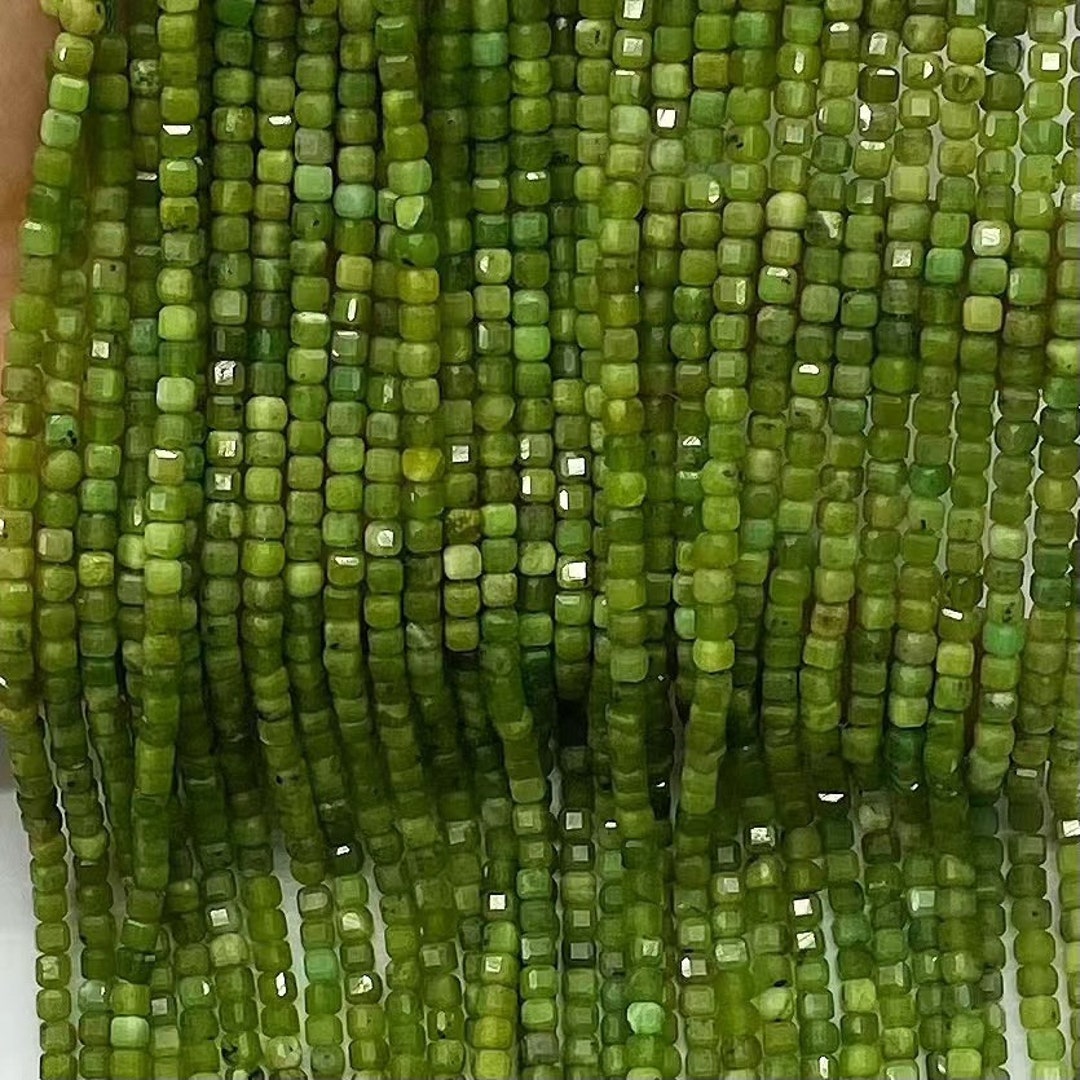 Natural Genuine Canada Green Jade Faceted Cube Square Nugget Diamond ...
