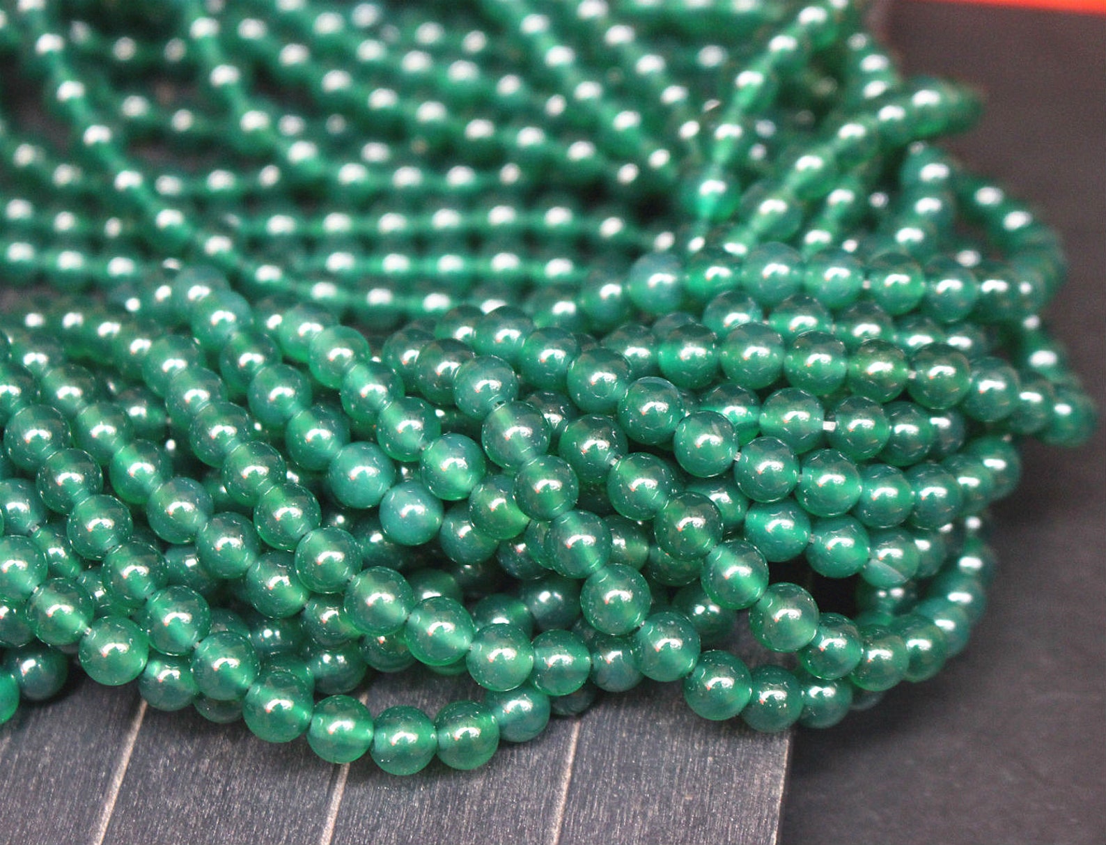 Natural Green Agate Smooth and Round Beads 2mm 3mm 6mm 8mm - Etsy