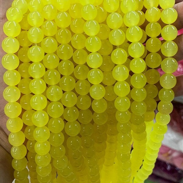 Lemon Yellow Beads - Etsy