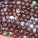 Natural Red Lightning Agate Beads 8mm 10mm Smooth and Round Beads,15 ...