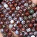 Natural Red Lightning Agate Beads 8mm 10mm Smooth and Round Beads,15 ...