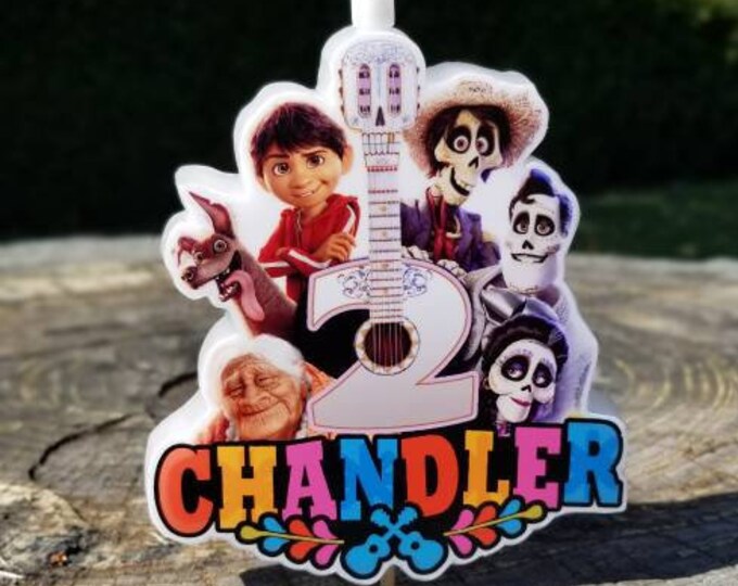 Disney COCO Cake Candle, Personalized Birthday Candle, Cake Topper ...