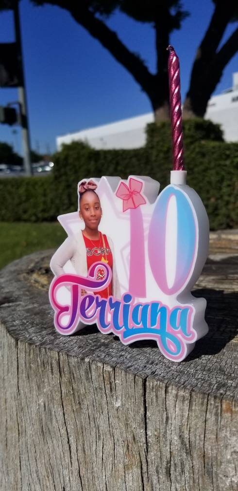 Custom Portrait Cake Topper Personalized Birthday Candle | Etsy