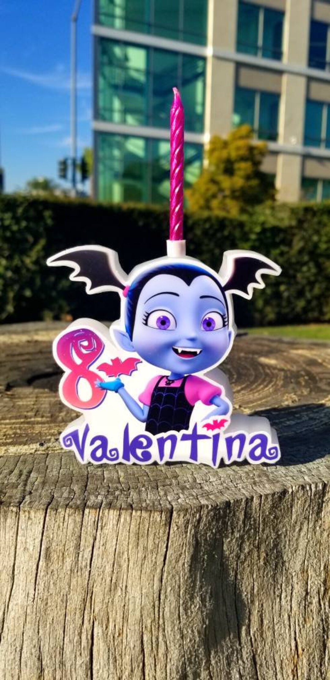 Vampirina Disney, Cake Candle, Personalized, Cake Topper, Custom Wax ...