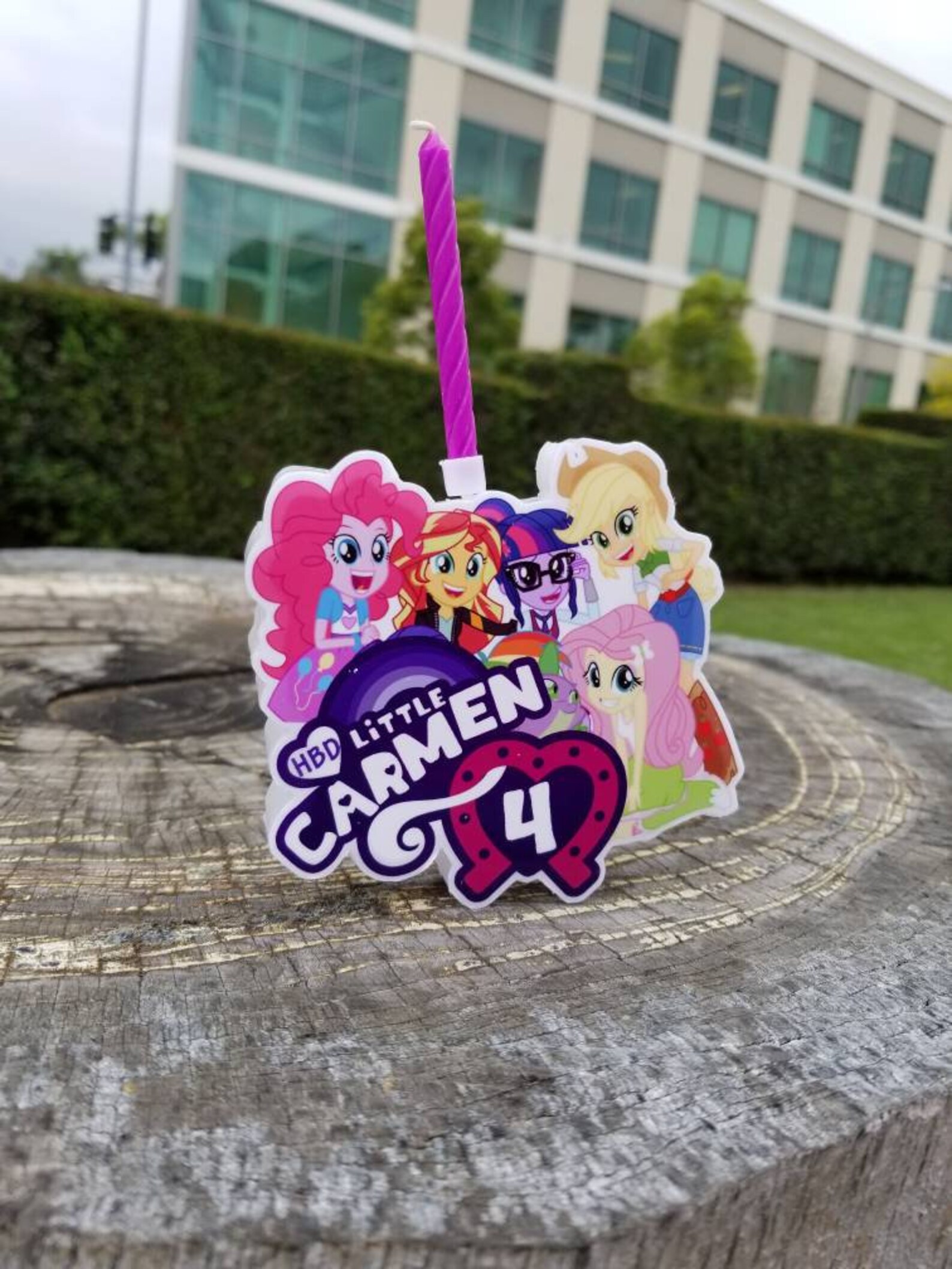 My Little Pony Cake Candle Personalized Birthday Candle Wax | Etsy