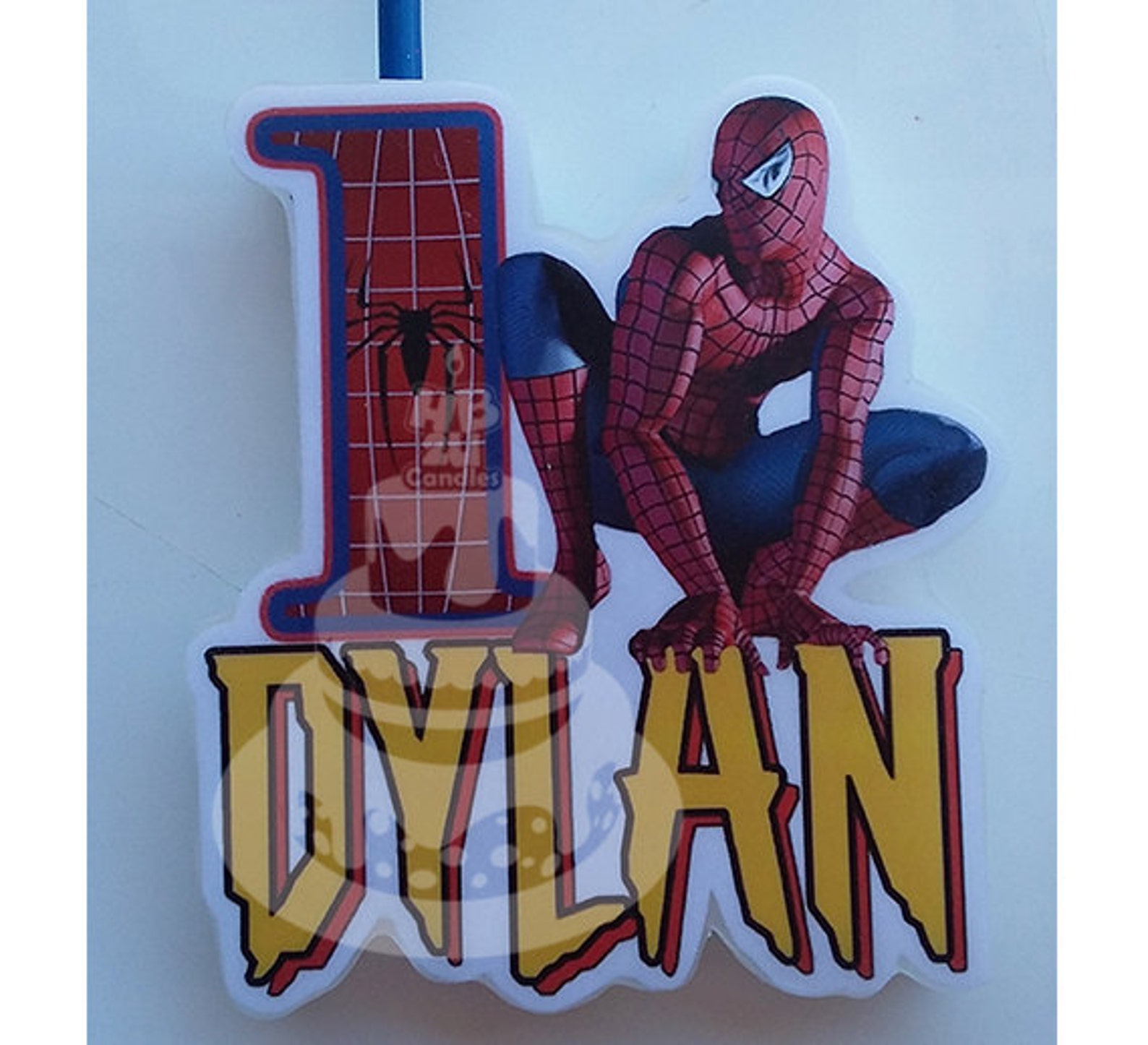 Spiderman Cake Candle Personalized Birthday Candle - Etsy