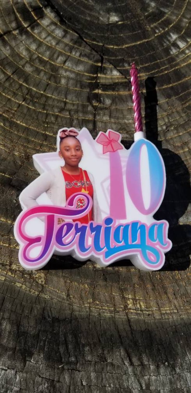 Custom Portrait Cake Topper Personalized Birthday Candle - Etsy