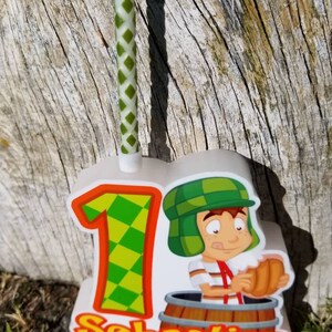 Custom Cake Candle Chavo Del Ocho Personalized Birthday Candle, Cake ...