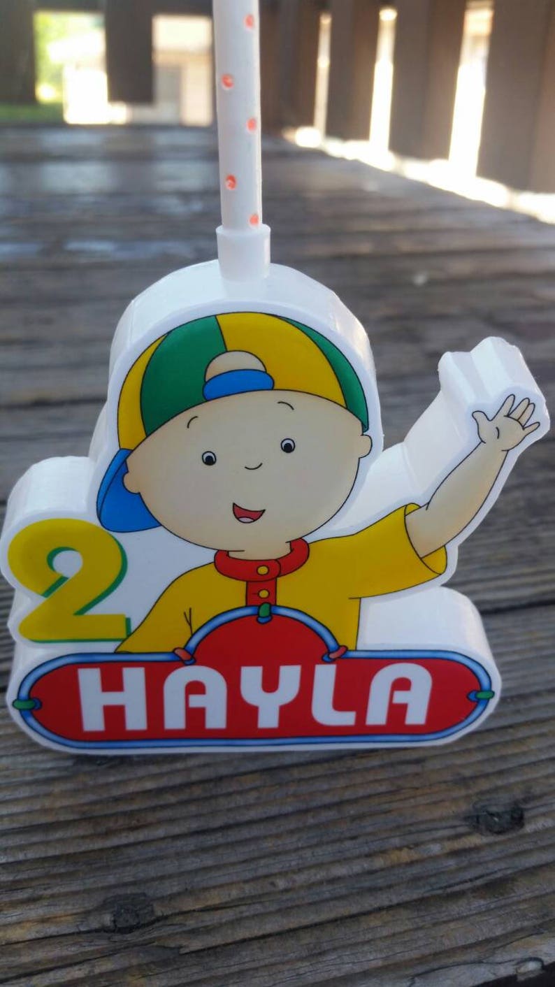 Caillou Cake Candle Personalized Birthday Candle Party - Etsy