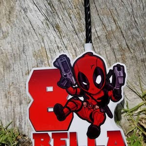 Baby Deadpool Cake Candle, Personalized, Cake Topper - Etsy