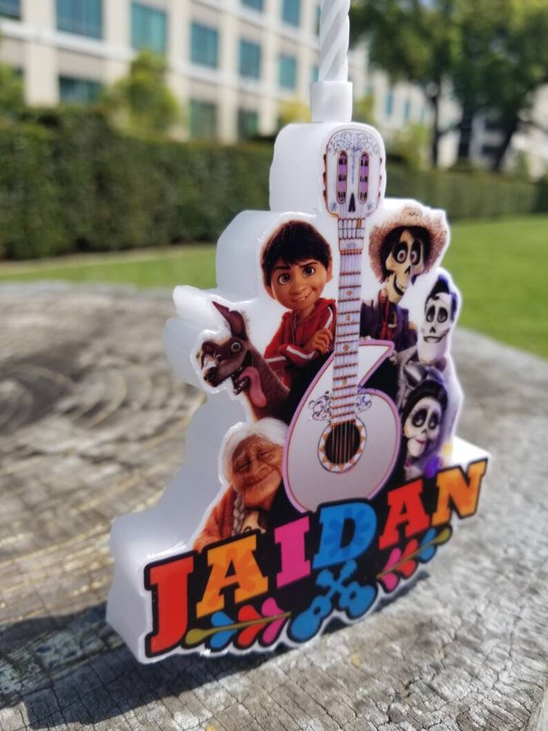 Disney COCO Cake Candle Personalized Birthday Candle Cake | Etsy