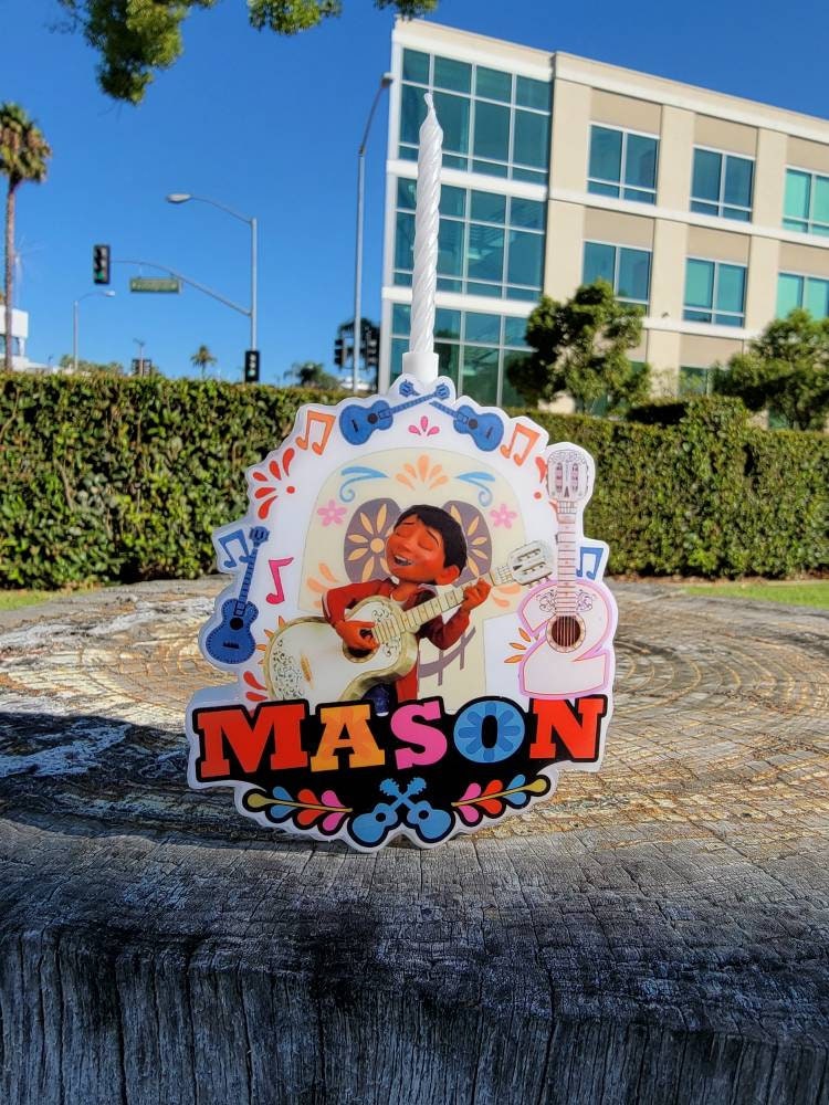 Disney COCO Cake Candle Personalized Birthday Candle Cake - Etsy