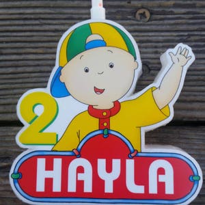 Caillou Cake Candle, Personalized Birthday Candle, Party - Etsy