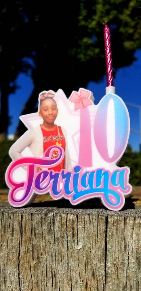 Custom Portrait Cake Topper Personalized Birthday Candle | Etsy
