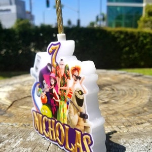Hotel Transylvania Personalized Birthday Candle, Cake Topper Wax Candle ...