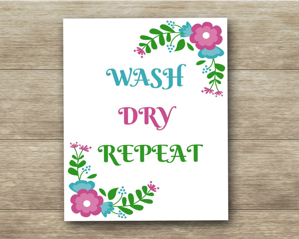 Laundry Sorting Labels and Laundry Wall Decor Bundle Pack | Etsy