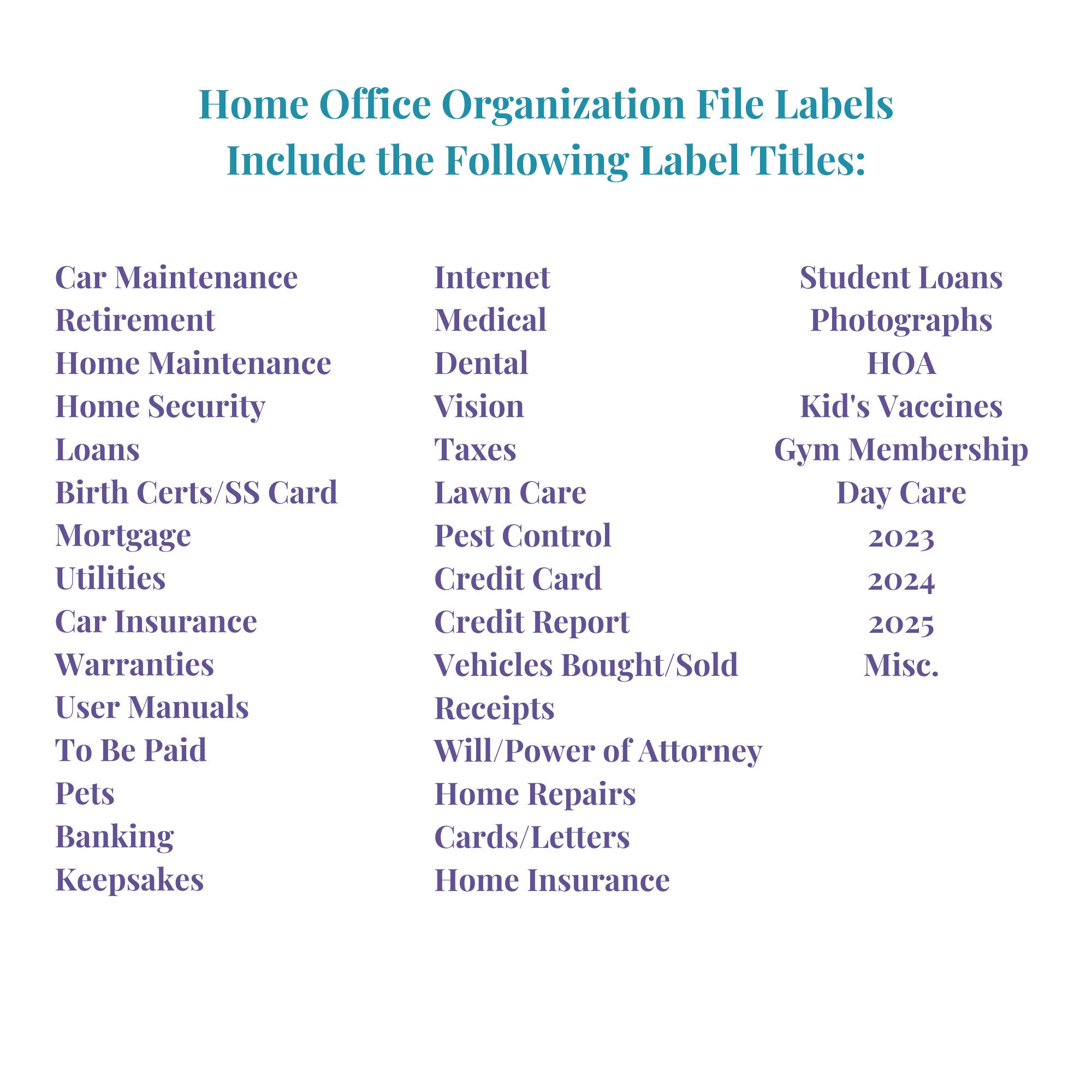 File Folder Labels Home File Box Labels Milestone Memory Box Labels ...