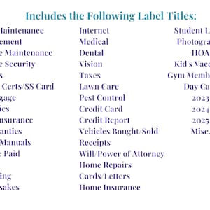 File Folder Labels Home File Box Labels Home Records Labels Colorful ...