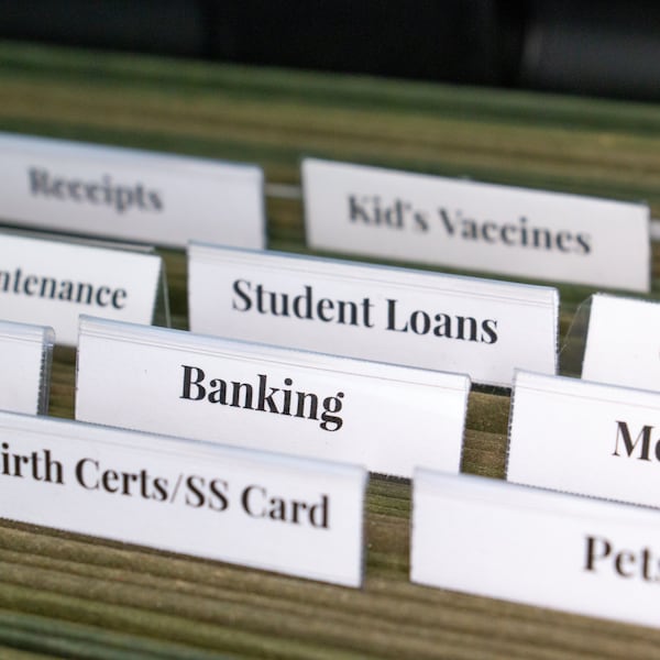 File Cabinet Labels - Etsy