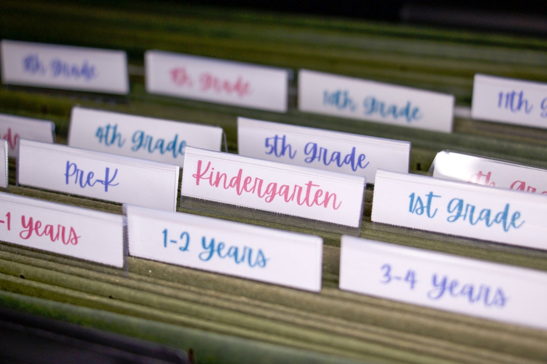 Milestone File Labels Kids Memory Box Labels Home File Box Labels ...