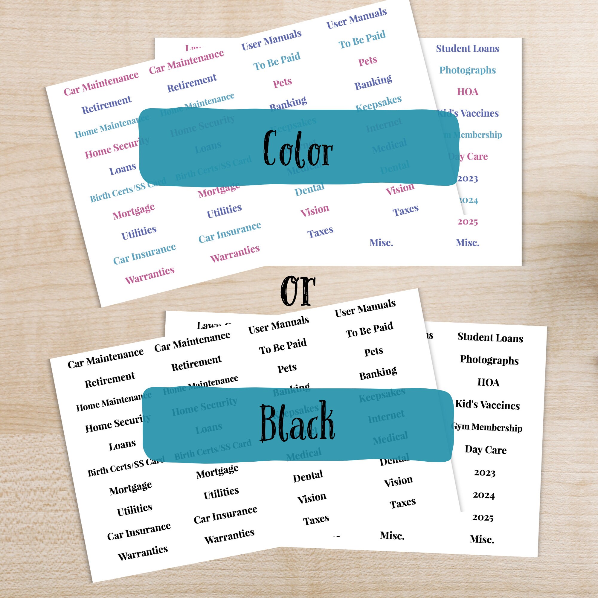 Custom File Folder Labels Home File Box Labels Home Records Labels File ...