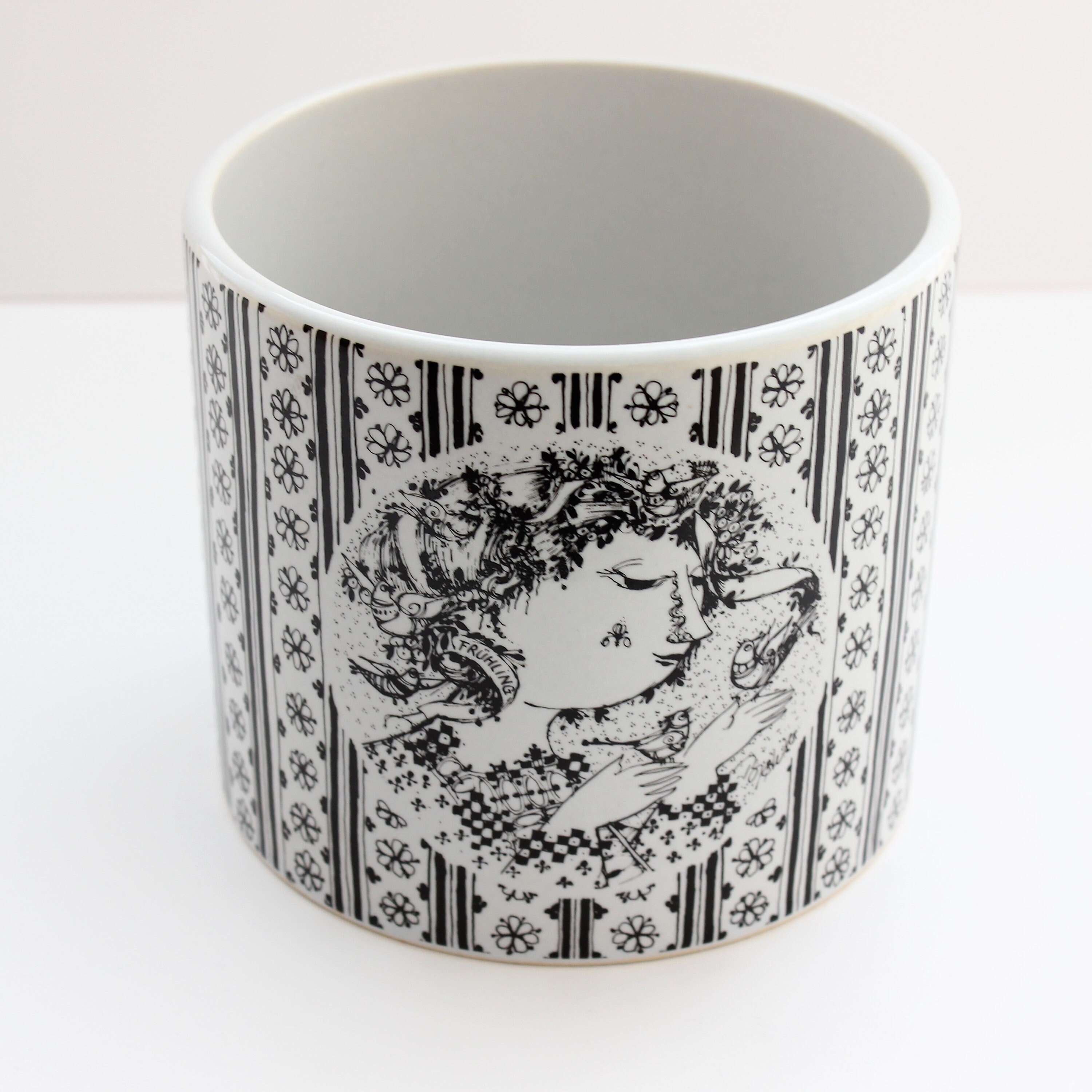 Vintage Porcelain Orchid Planter Rosenthal Bjorn Wiinblad Art | Etsy