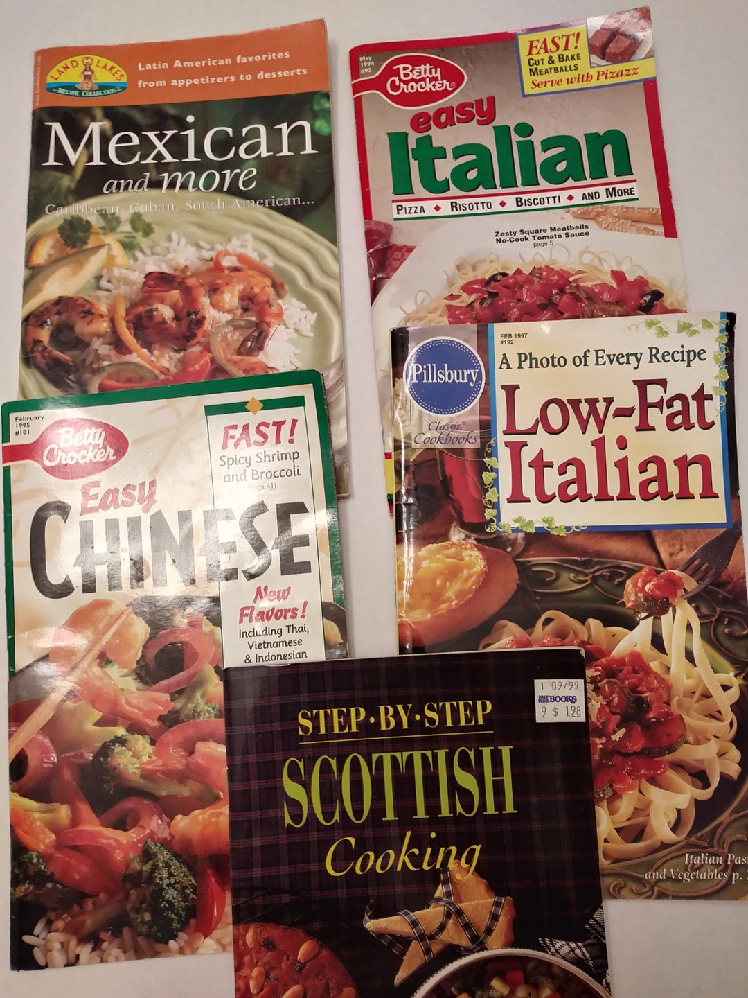 Five International Cookbooks - Etsy