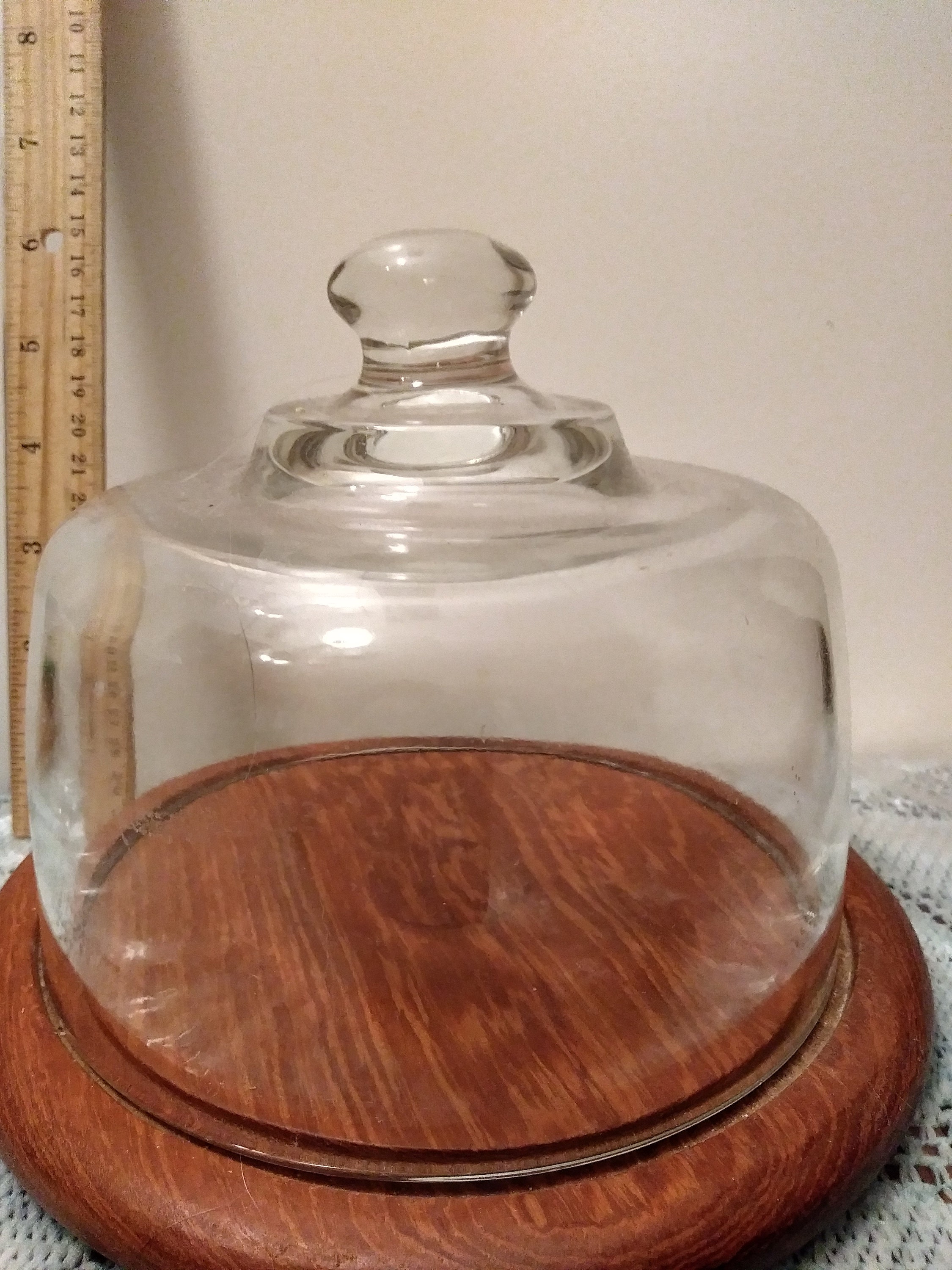 Vintage Cheese Server With Glass Dome - Etsy
