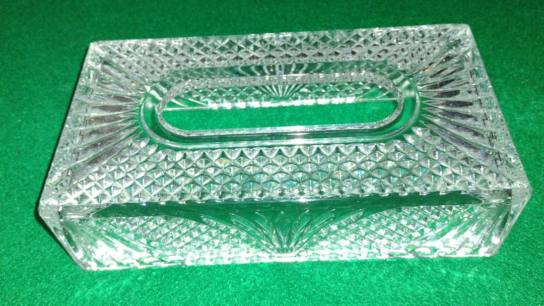 Elegant, Vintage Pressed Glass Tissue Box Cover - Etsy