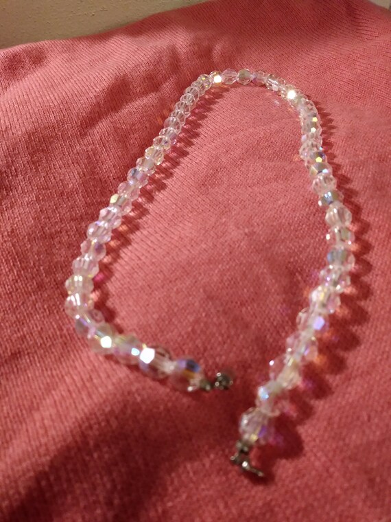 Vintage AB Crystal Necklace - Gem