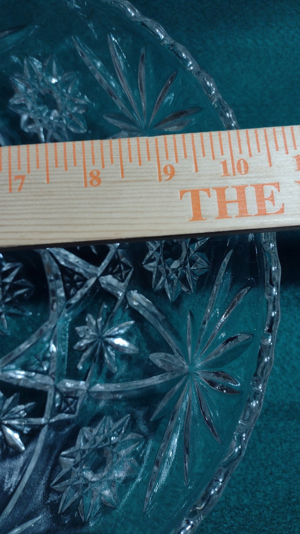 Vintage Pressed Glass Star of David Pattern Large Bowl - Etsy