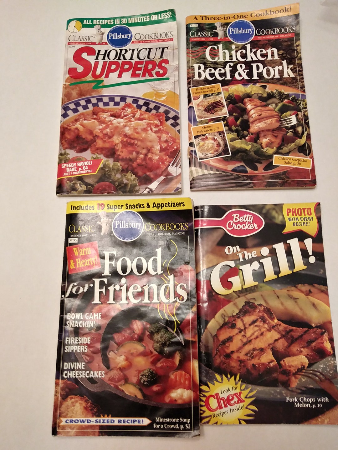 Set of 4 Cookbooks, Pillsbury and Betty Crocker Specialty Cookbooks - Etsy