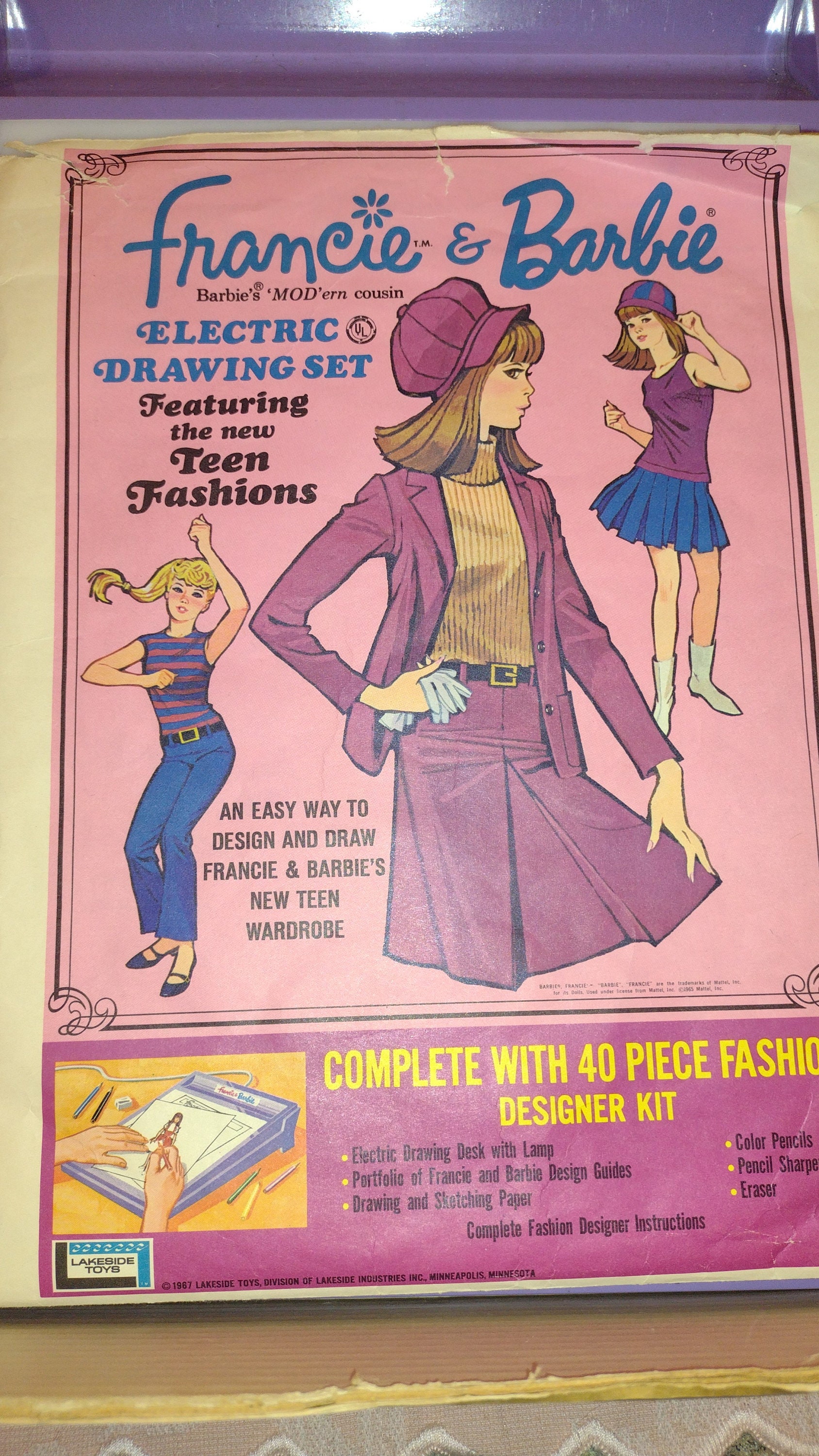 Francie and Barbie Electric Drawing Set Featuring New Teen - Etsy