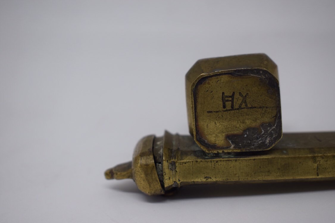 Antique Brass Scribe Tool / Brass Pen and Ink Holder/ | Etsy