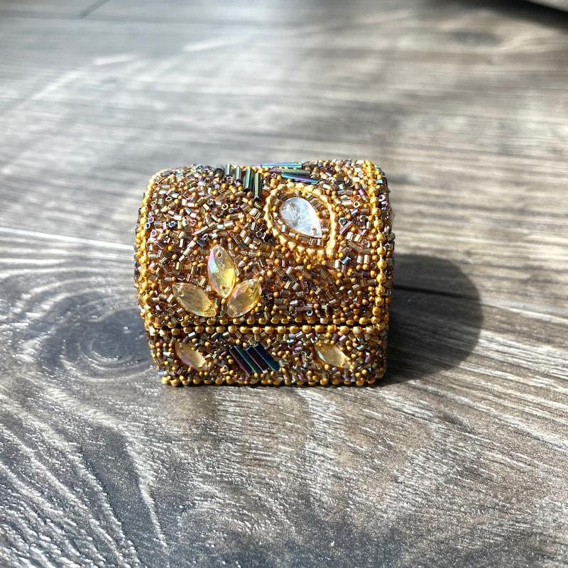 Beaded Box - Etsy