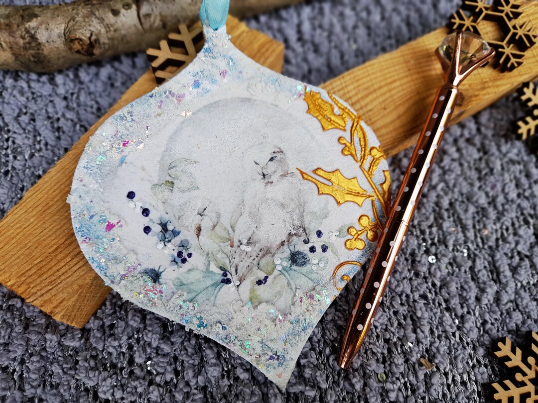 WINTER ANIMALS Ornament,artic Animals Christmas Decoration,icey ...